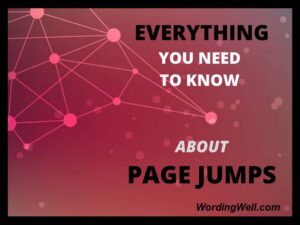 EVERYTHING YOU NEED TO KNOW ABOUT PAGE JUMPS